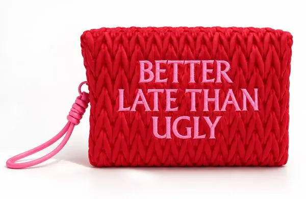 LILLY LOVES Better Late Than Ugly Cosmetic Bag