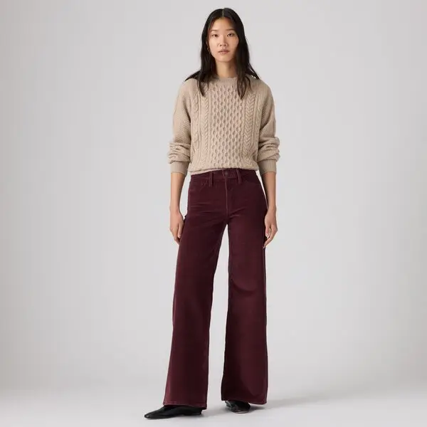 LEVI'S 318 Corduroy Shaping Wide-leg Pants Jeans