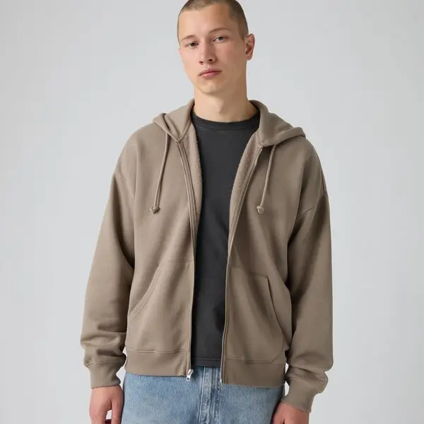 LEVI'S Boxy Full-zip Sweatshirt