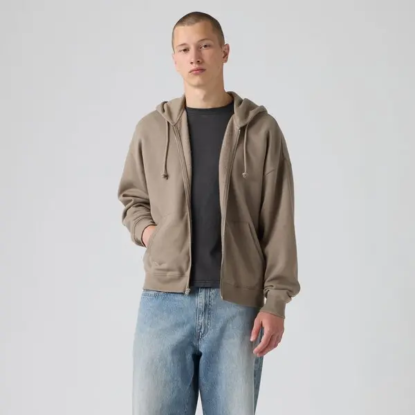 LEVI'S Boxy Full-zip Sweatshirt