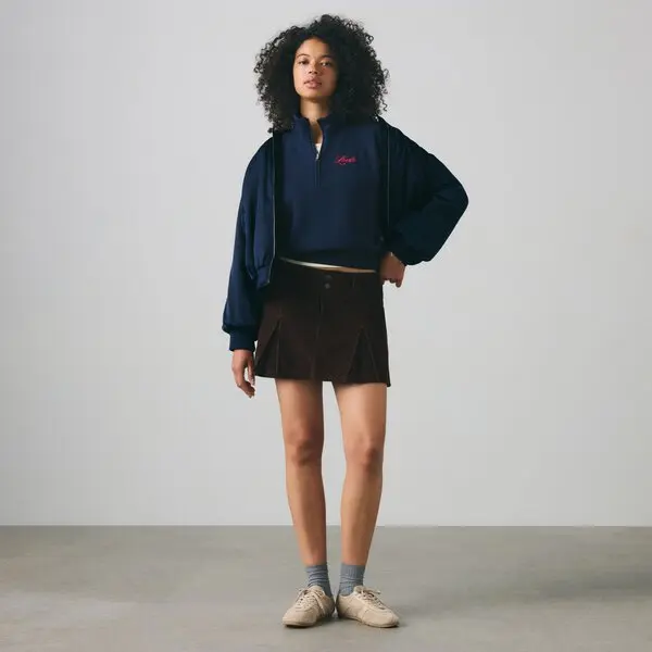 LEVI'S Inverted Pleat Mini Skirt - Java