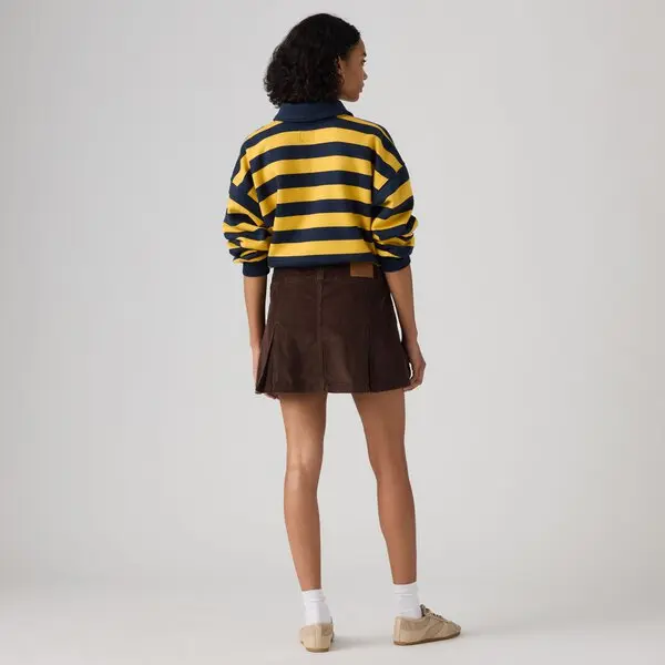 LEVI'S Inverted Pleat Mini Skirt