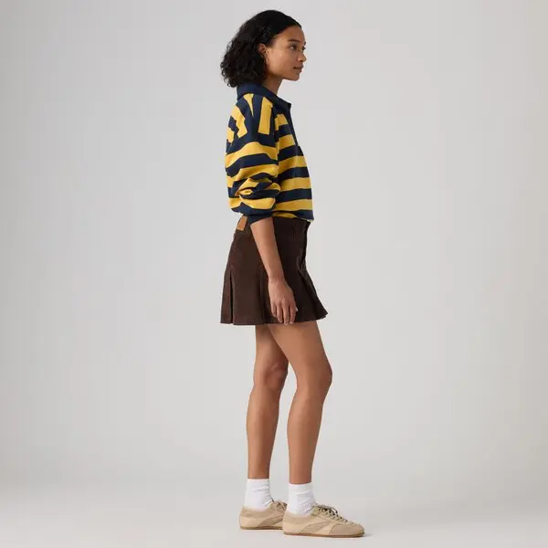 LEVI'S Inverted Pleat Mini Skirt