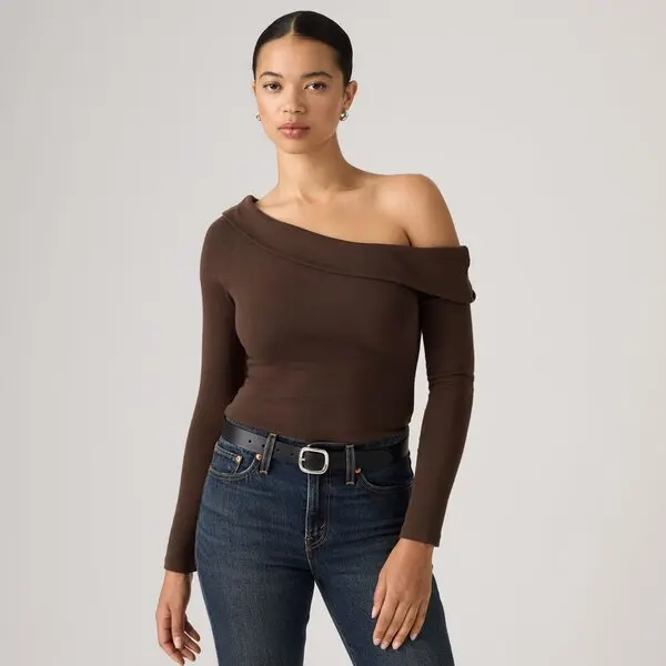 LEVI'S Clara Off-shoulder Long-sleeve Top - Java