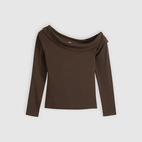 LEVI'S Clara Off-shoulder Long-sleeve Top