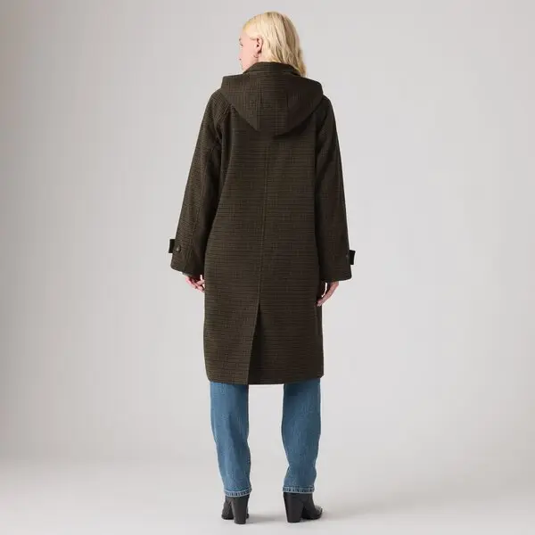 LEVI'S Wool Blend Coat With Detachable Hood