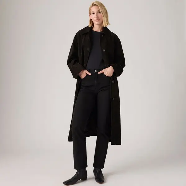 LEVI'S Suede Long Vintage Look Duster - Graphite