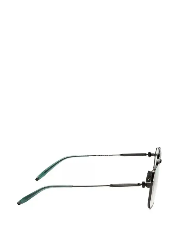 AKONI Atlas Geometric-frame Titanium Sunglasses