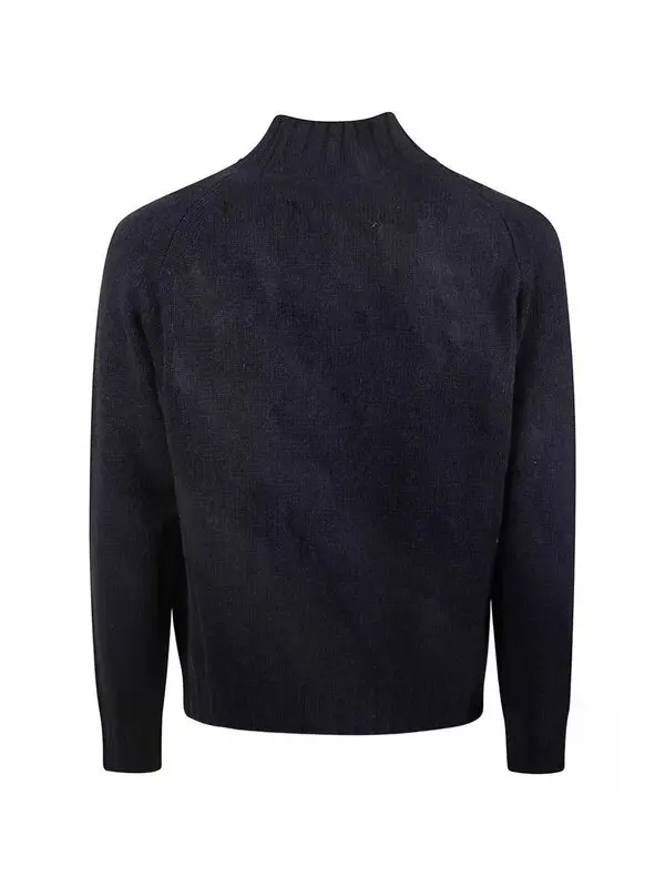 ARAGONA Mock-neck Raglan-sleeve Sweater