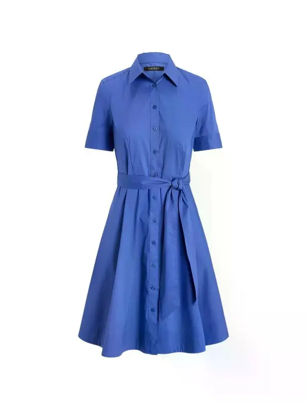 Ralph Lauren Belted Short-sleeve Shirt Dress