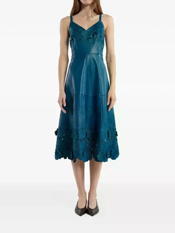 CHRISTY LYNN Tahlia Laser-cut Midi Dress