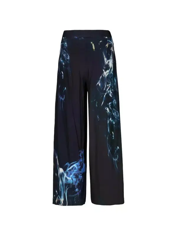 TESSITURA Smoke Abstract-print Palazzo Pants