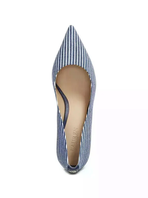 Ralph Lauren Striped Pointed-toe Pumps
