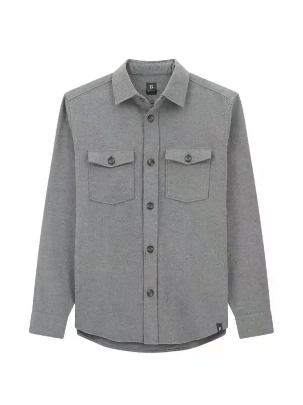 Boggi Milano Overshirt In Cotton Flannel