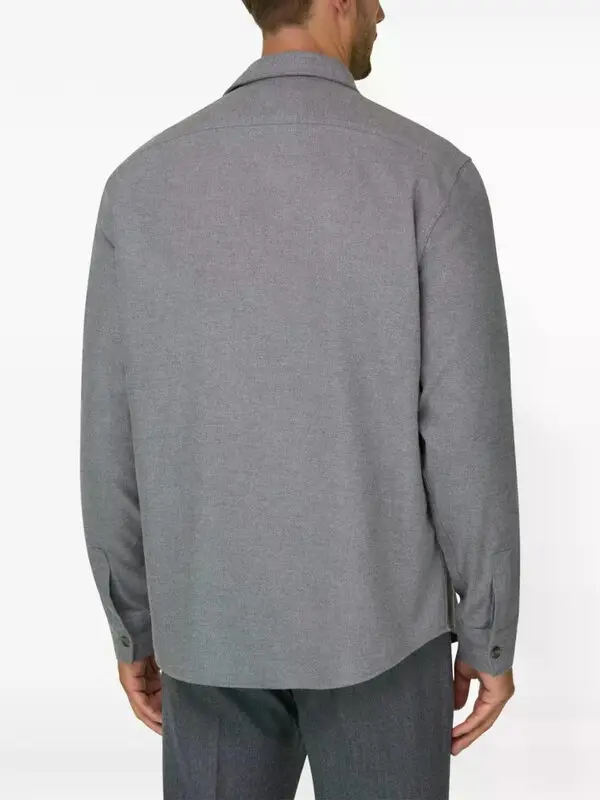 Boggi Milano Overshirt In Cotton Flannel