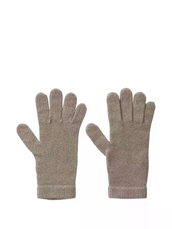 Eric Bompard Origines Cashmere Knitted Gloves - Neutrals
