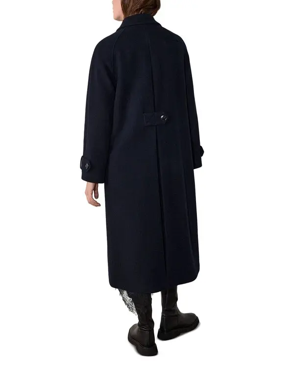 Whistles Long Wool Blend Car Coat