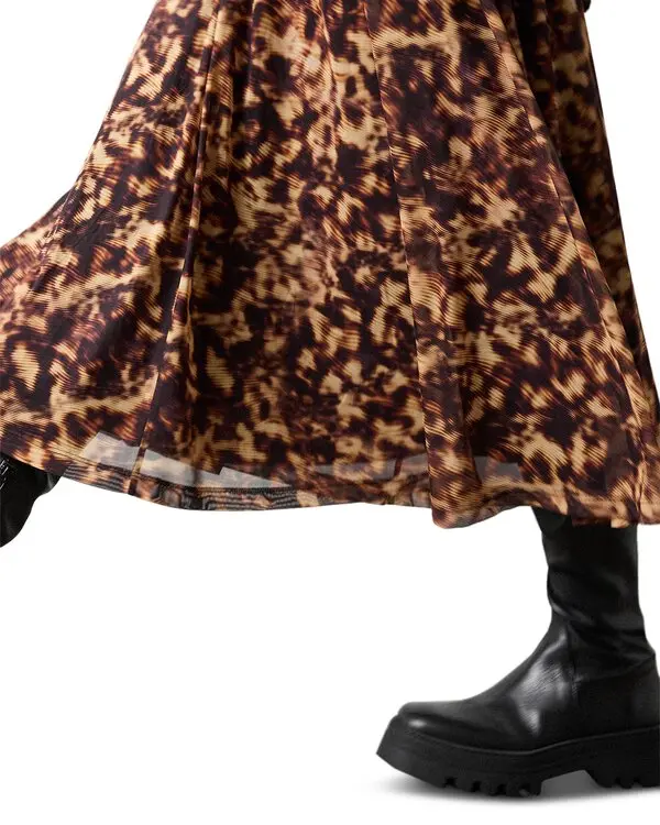 Whistles Long Sleeve Fit & Flare Dress