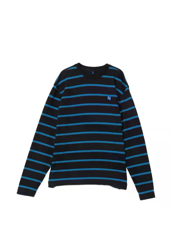 ADER ERROR Sig Striped Long-sleeve T-shirt - Black