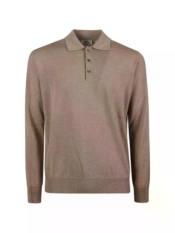 Altea Knitted Polo Shirt - Neutrals