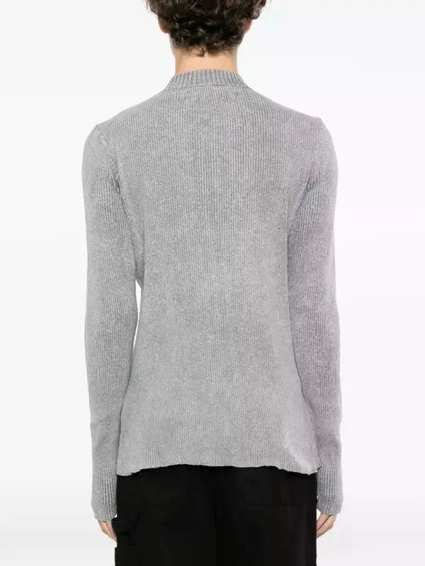 JULIUS Ribbed-knit Zip-up Jacket