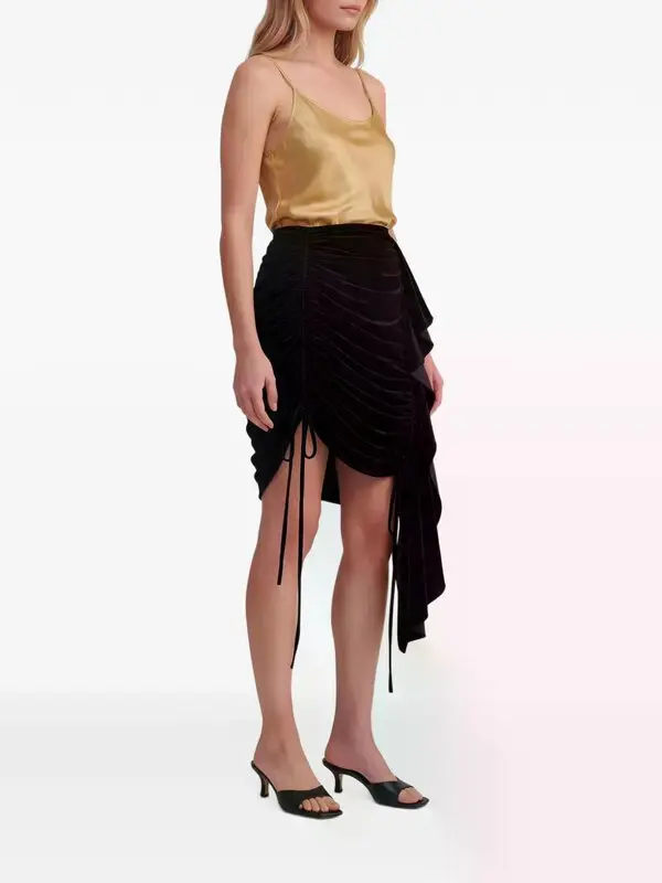 Gucci Ruched Midi Skirt