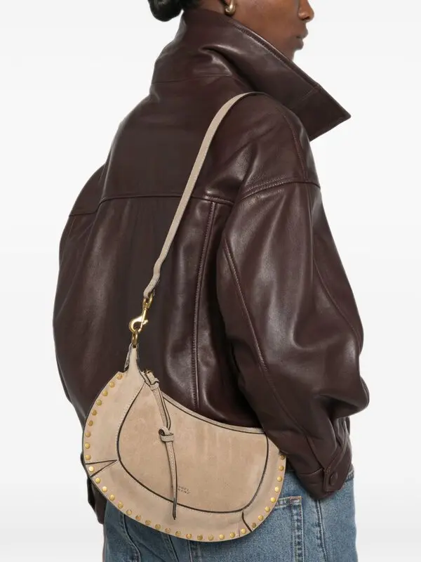 Isabel Marant Étoile Oskan Moon Leather Shoulder Bag