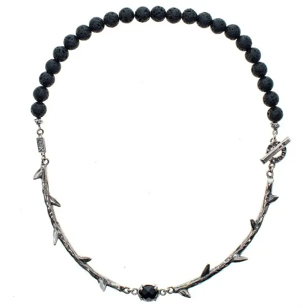 GEM KINGDOM Rebel Rebel Thorn Necklace
