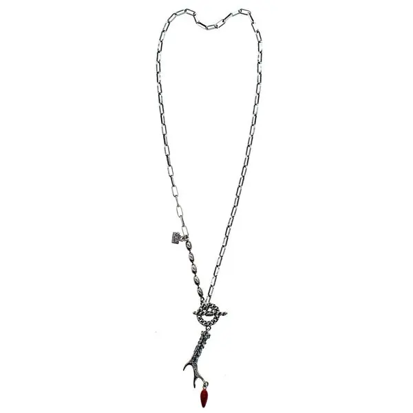GEM KINGDOM Rebel Rebel Antler Necklace