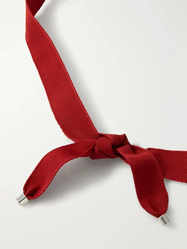 CAMILLE SURAULT Grigri Sterling Silver And Silk Necklace