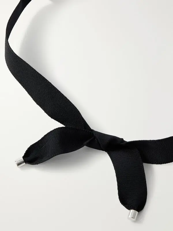 CAMILLE SURAULT Grigri Sterling And Silk Necklace