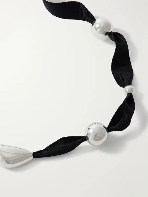 CAMILLE SURAULT Grigri Sterling And Silk Necklace