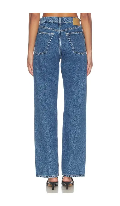 Rag & Bone Shea Full Length Straight Jeans In Blue