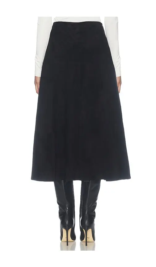SUSANNA CHOW Alara Suede Maxi Skirt
