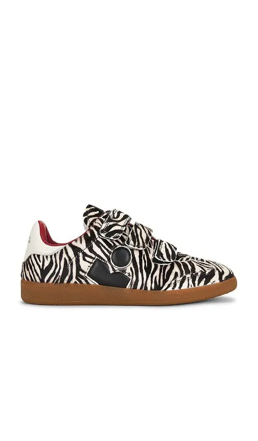 Isabel Marant Étoile Beth Sneaker In Black & White