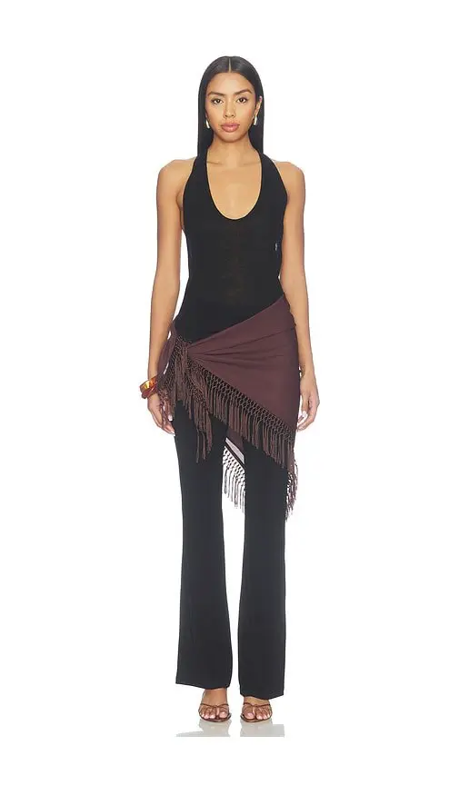 BAOBAB Austin Scarf In Brown - Saddle