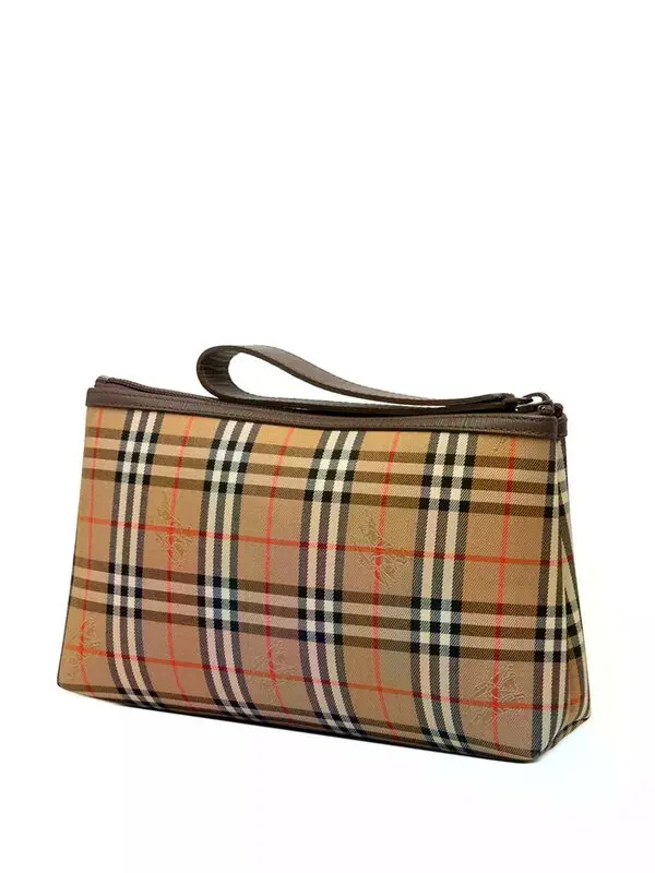 Burberry 2000-2017 Haymarket Check Canvas Clutch Bag
