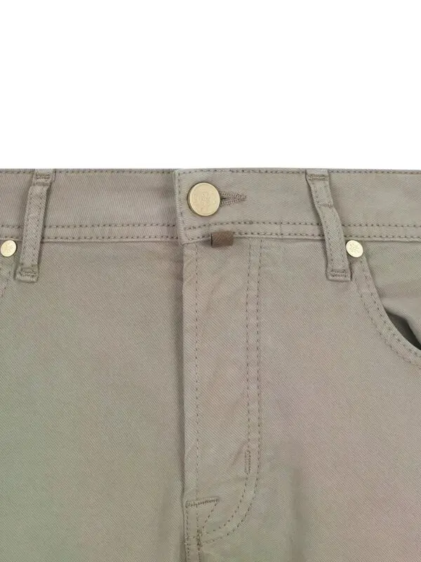 JACOB COHЁN Logo-patch Straight-leg Trousers