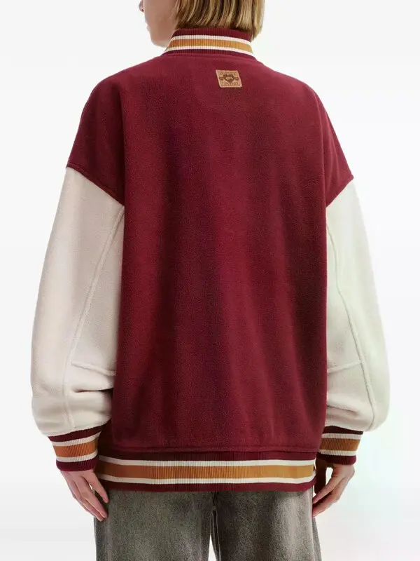 FINGERCROXX Logo-patch Colour-block Jacket - Red