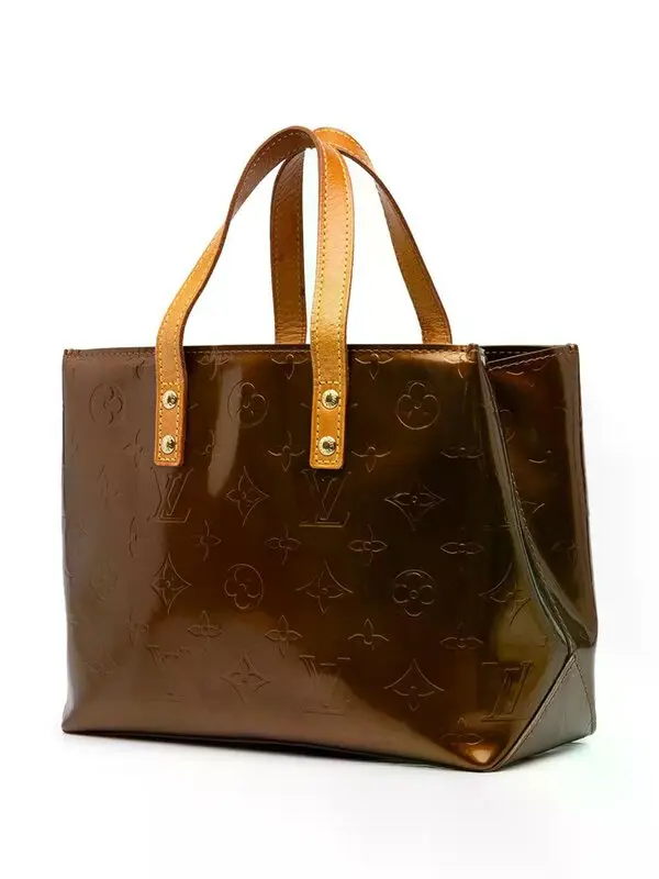 LOUIS VUITTON 2002 Monogram Vernis Reade Pm Handbag - Brown