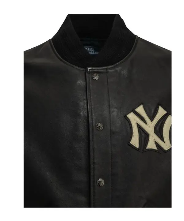Polo Ralph Lauren Yankees Leather Bomber Jacket