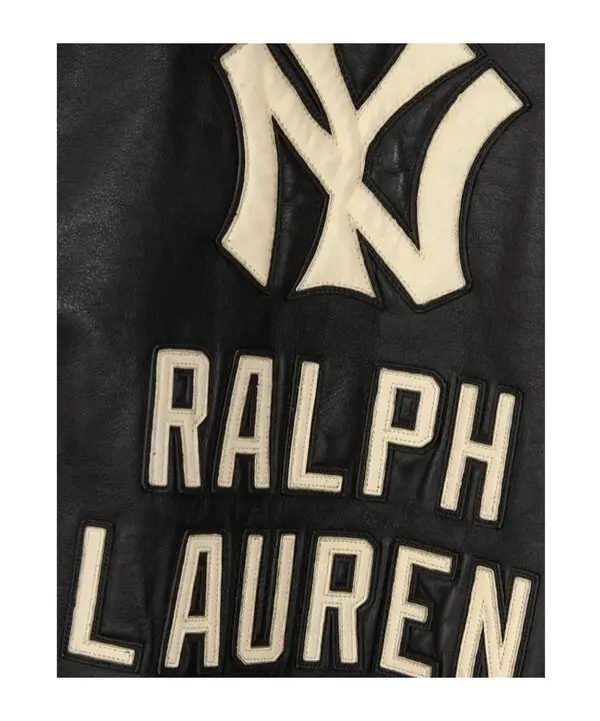 Polo Ralph Lauren Yankees Leather Bomber Jacket