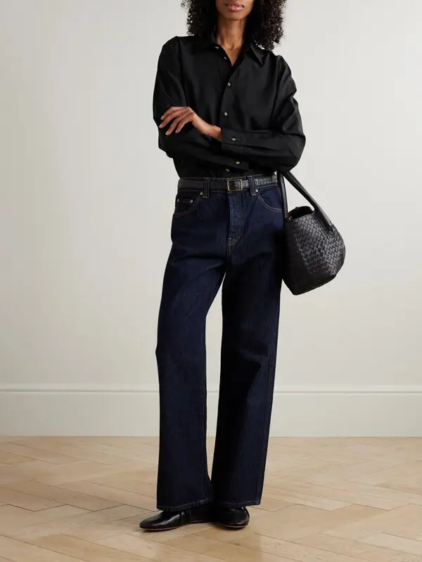 Bottega Veneta Drop-shoulder Knotted-button Shirt