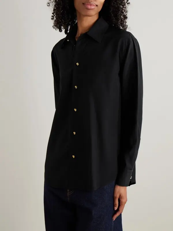 Bottega Veneta Drop-shoulder Knotted-button Shirt