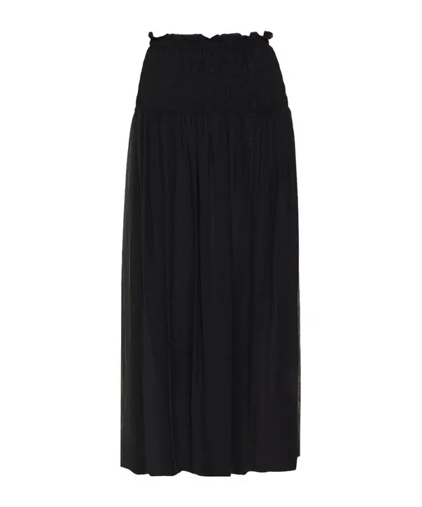 Isabel Marant Étoile Nilma Silk Midi Skirt - Black