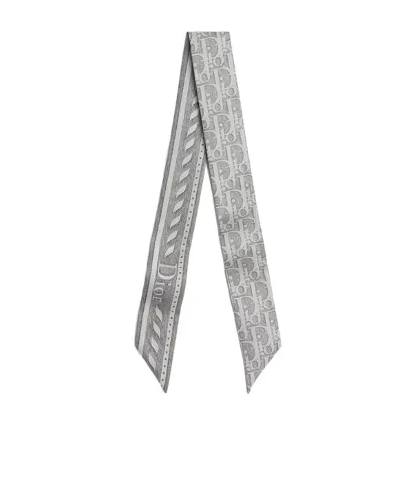 Dior Oblique Mitzah Scarf - Gray