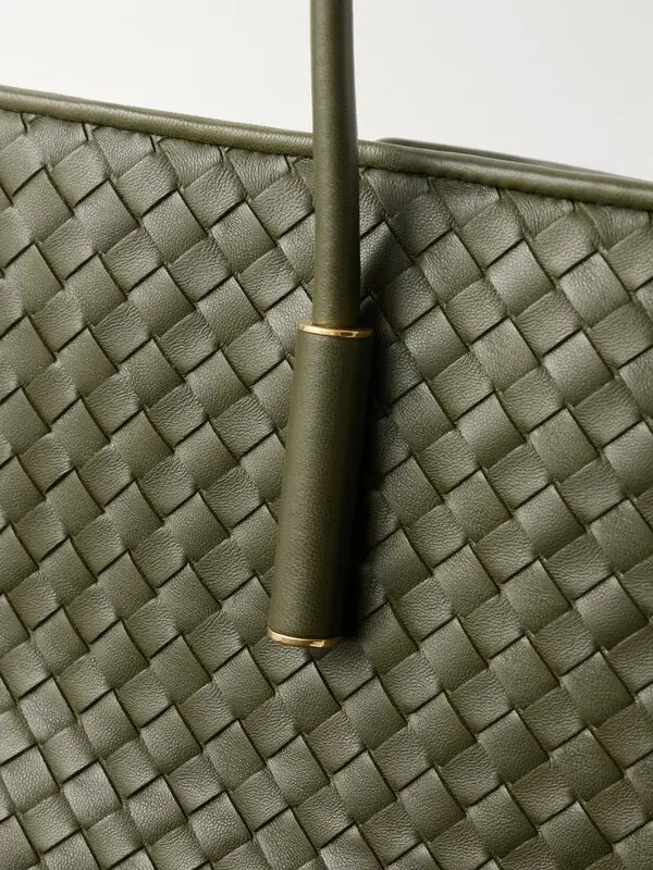 Bottega Veneta Barbara Tote Bag - Bark Green/brass