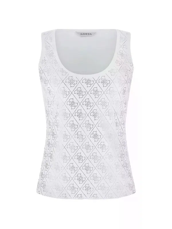 Guess Logo Tank Top - White