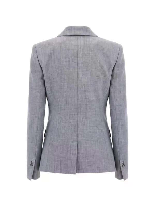 Patrizia Pepe Double-breasted Stretch-canvas Jacket