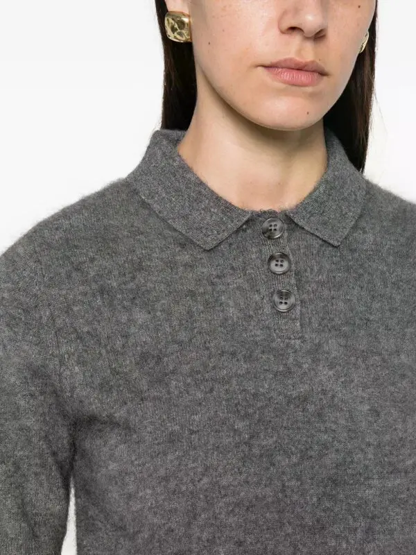 ABSOLUT CASHMERE Margot Short-sleeve Polo Top